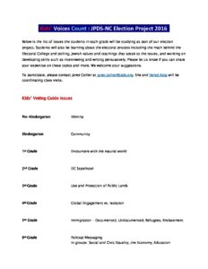 JPDS-NC_Election_Project-Political_Issues_List - Milton Gottesman ...