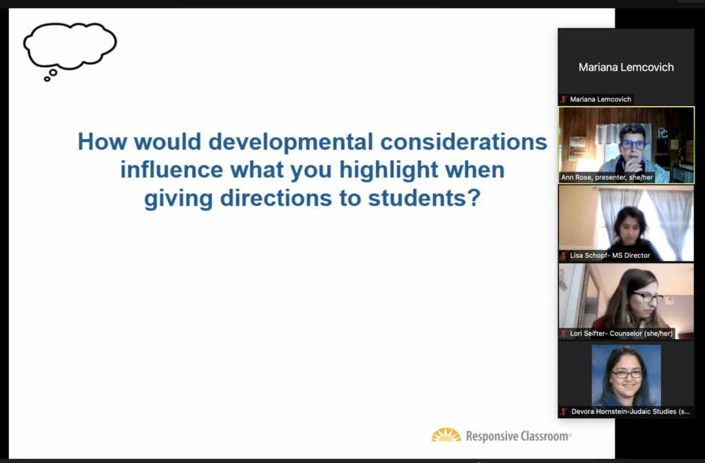 Professional Development in Responsive Classroom Training - JPDS